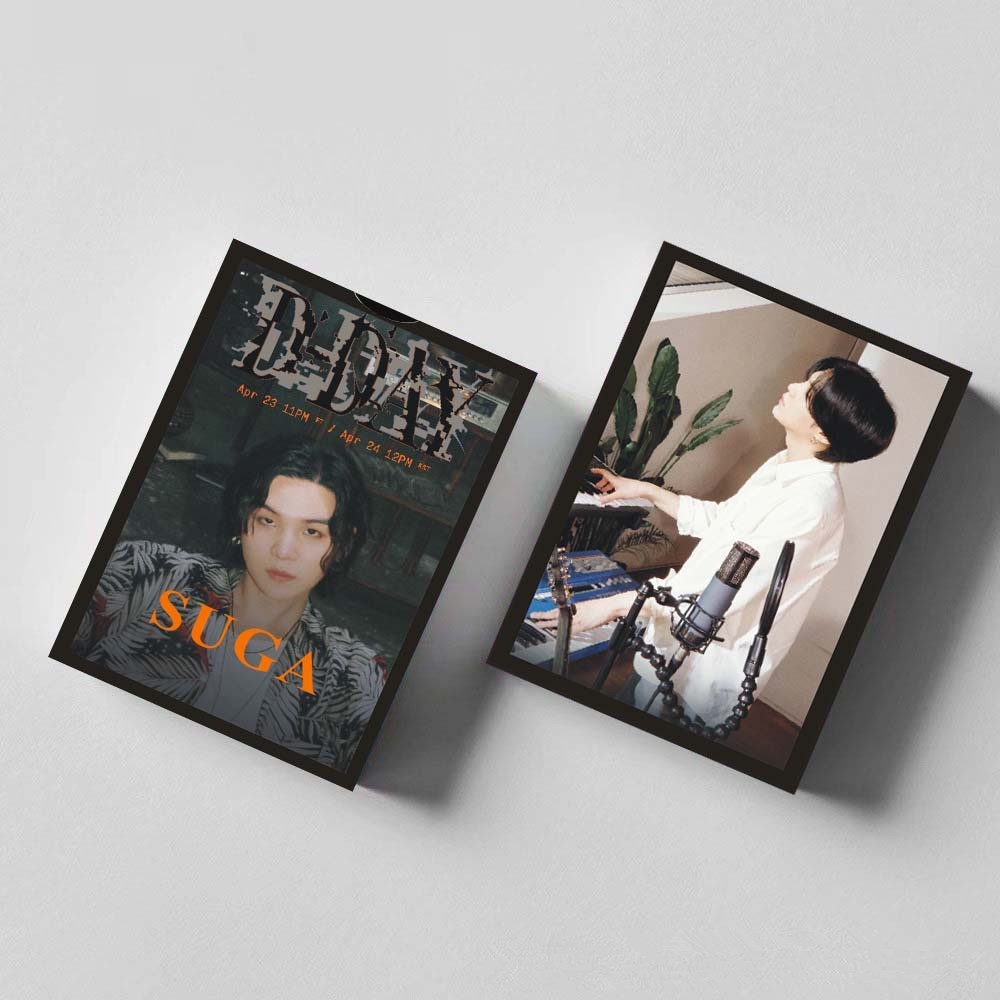 55pcs/box SUGA Album Road To D-Day Photocards BT-S Lomo Cards s Kpop ...