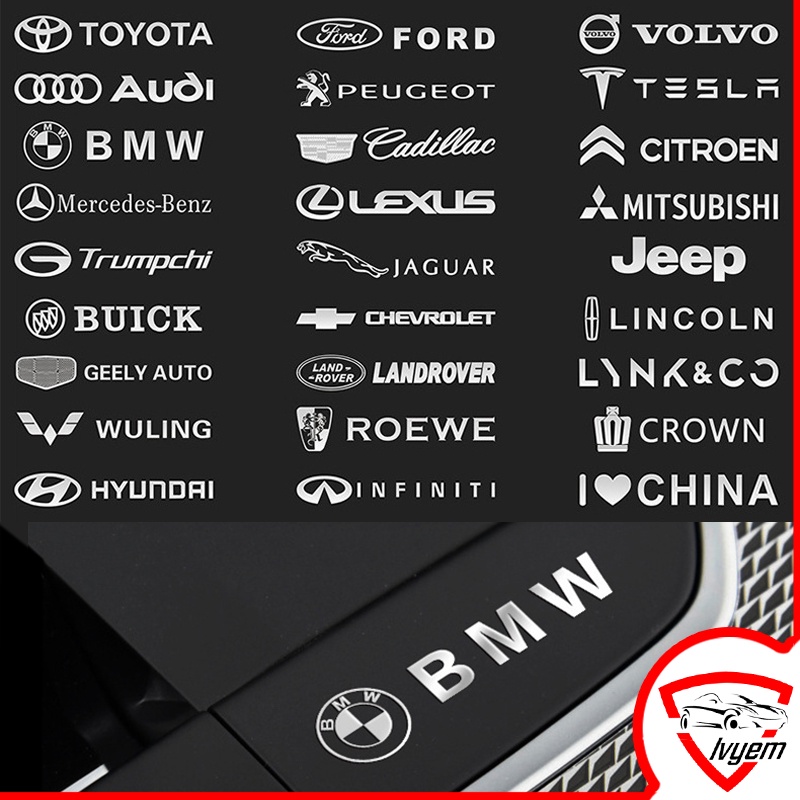 3D Car/motorcycle Logo Metal Sticker Auot Interior Steering Wheel ...