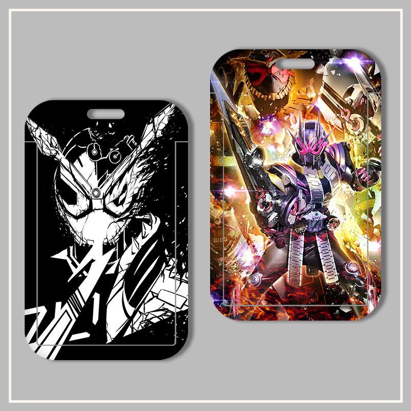 Anime Cartoon Kamen Rider Zi-O DIY Student Campus ID Card Holder MRT ...