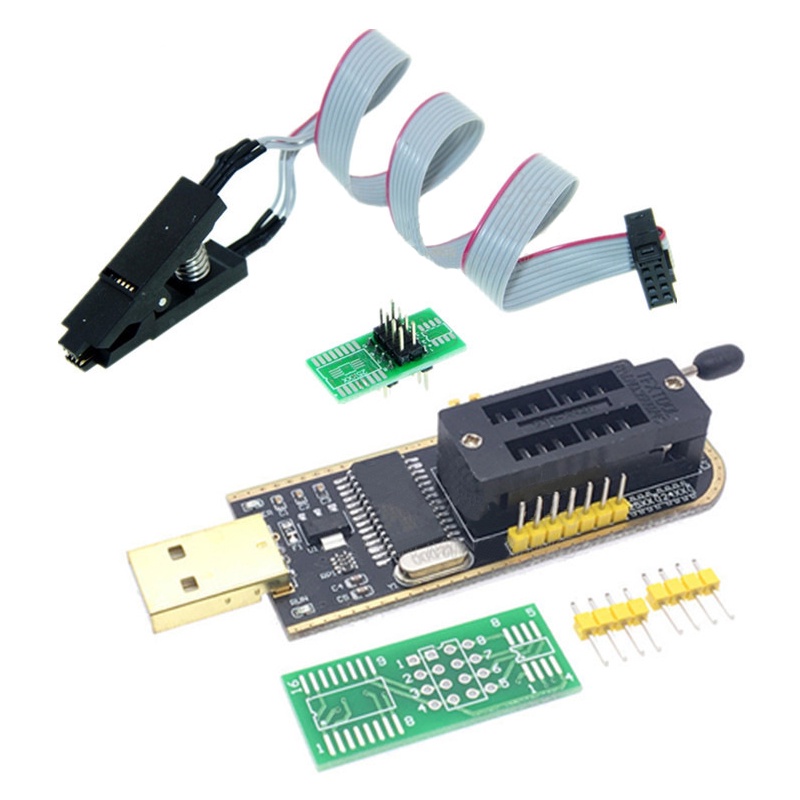 CH341A 24 25 Series EEPROM Flash BIOS USB Programmer Module + SOIC8 ...