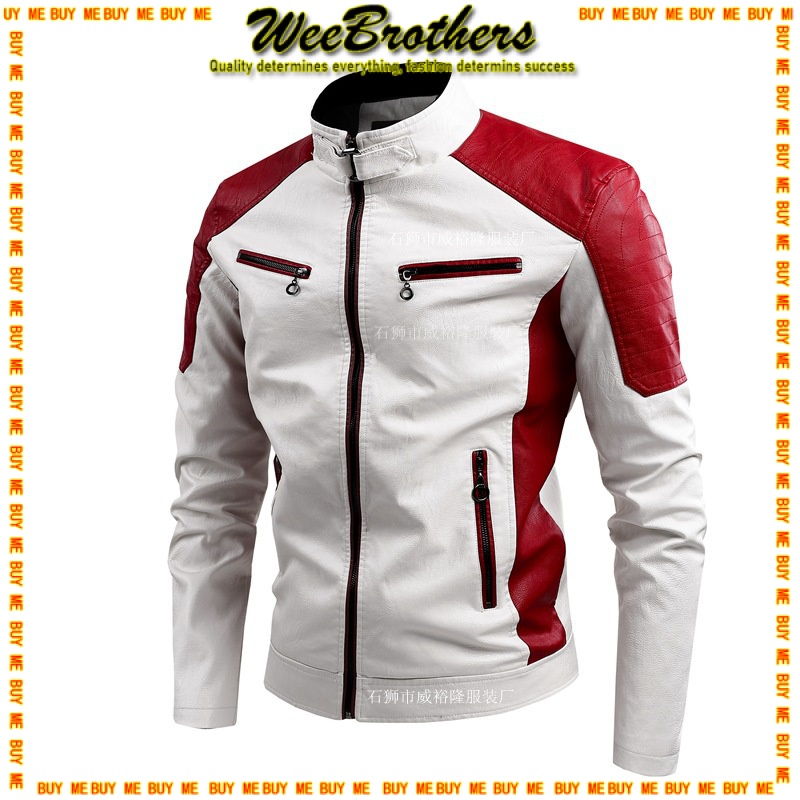 Motor Leather Jacket Waterproof Fashion Cafe Racer Coats Insulation ...
