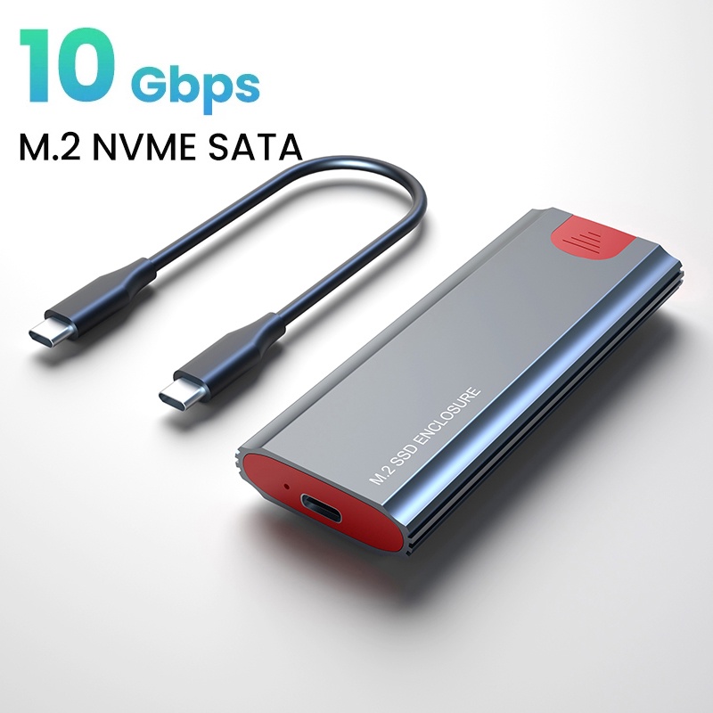 M2 SSD Case Enclosure NVMe USB TYPE-C 10Gb PCIe SSD Box for M.2 NVMe ...