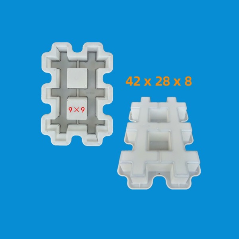 40 * 28cm DIY Concrete Plastic Brick Mold Hard Plastic Moulder For ...