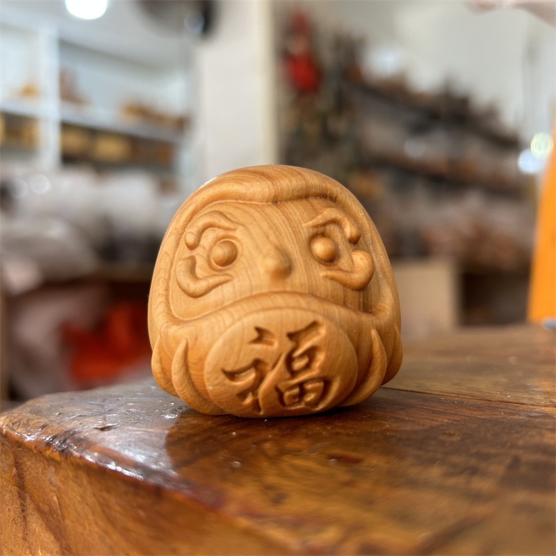 Wood Carving Japanese Dharma Avatar Ornaments Takasaki Shrine Handmade ...