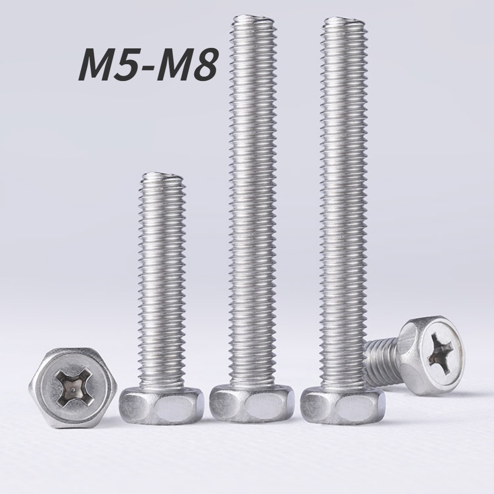 [XNY] 304 Bolt Hexagon Screw Chassis Screw Computer Screw Stainless ...