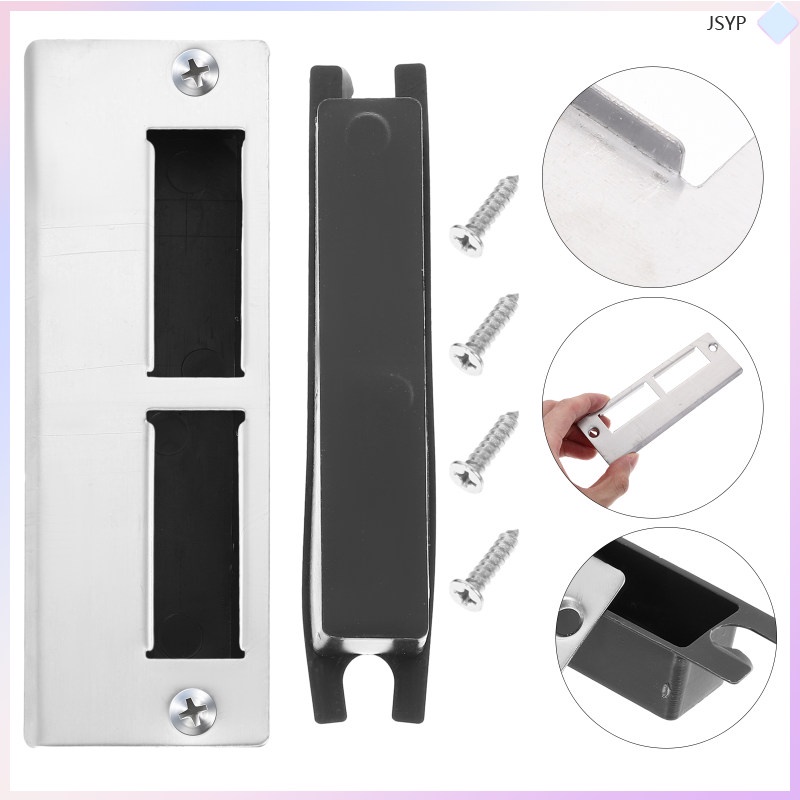 [READY STOCK] Door Strike Plate Filler Hole Plastic Box Deadbolt ...