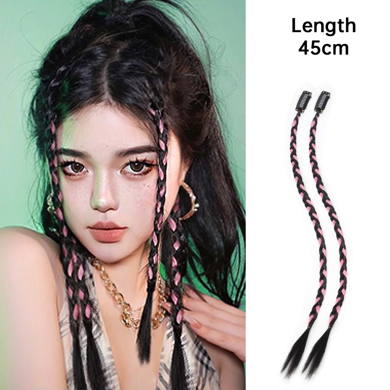 Fashion Y2k Braid Wig Spicy Girl Style Wig Boxing Braid Wig Lightweight ...