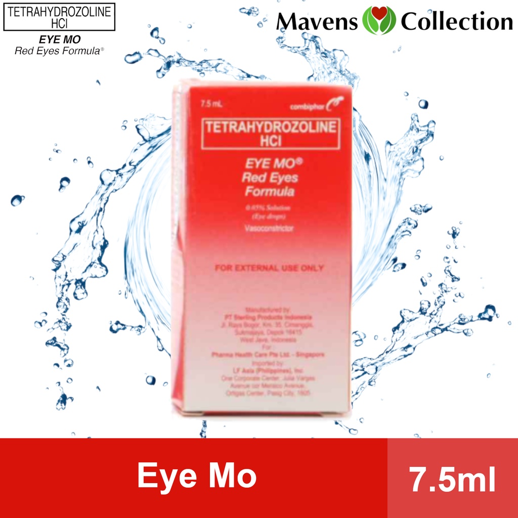 Eye Mo Red Eyes Formula 0.05% Solution (Eyedrops) Vasoconstrictor 7.5ml ...