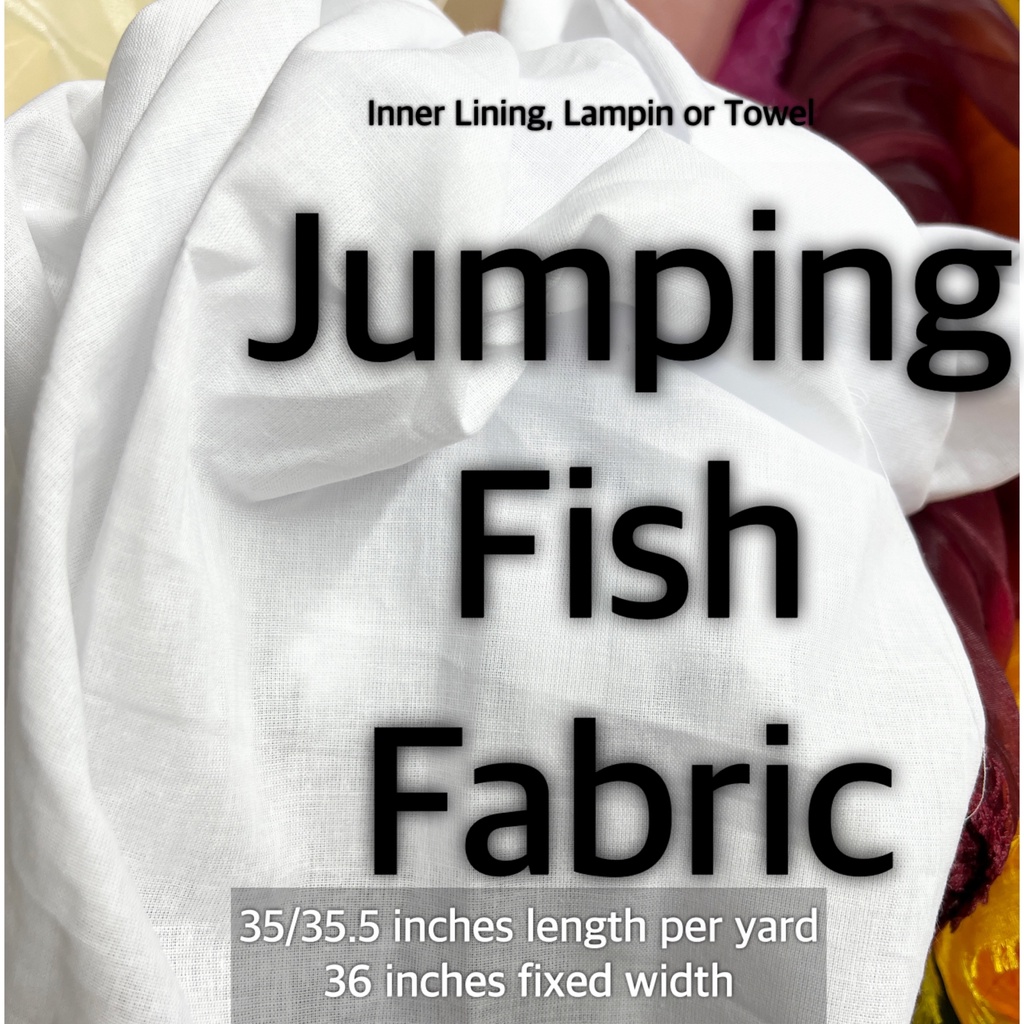 Jumping Fish Lampin 100% PURE COTTON fabric 28 inches per cut 36 inches ...