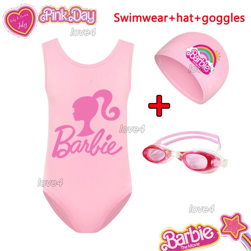 Barbie Outfit Girls' Cartoon One Piece Swimsuit for Kids Girl Boys ...