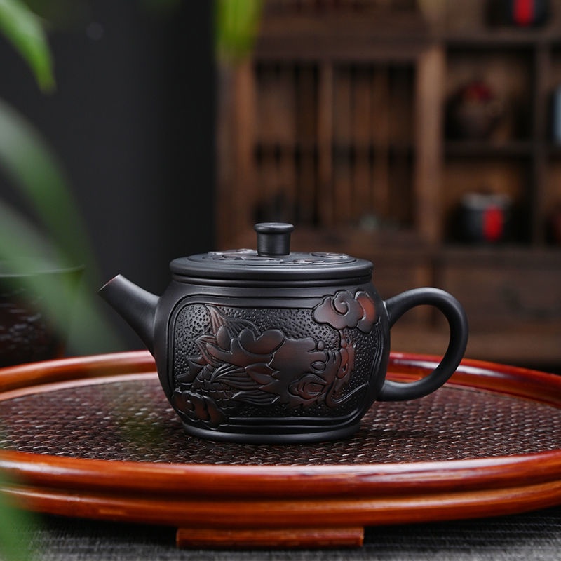Purple pottery Teapot Kungfu Single Pot Teapot Home brewing teapots ...