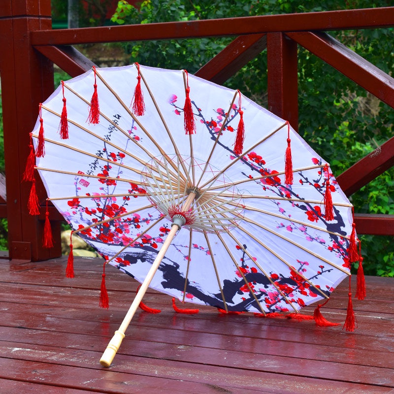 Ancient Style Tassel Umbrella Hanfu Costume Dance Chinese Cheongsam ...