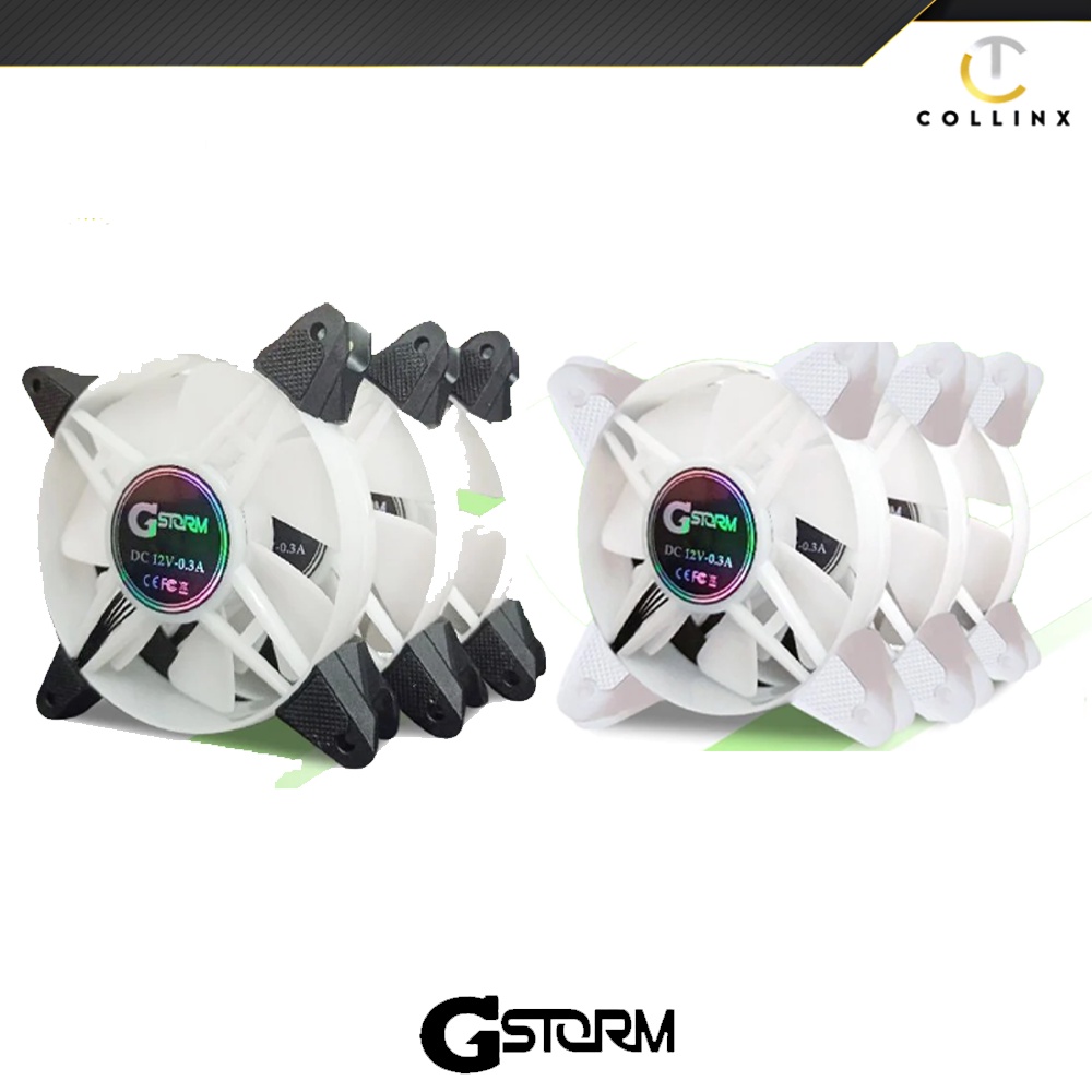 GStorm Phantom 3-in-1 RGB Fans with Remote | ARGB Lighting | Low Noise ...