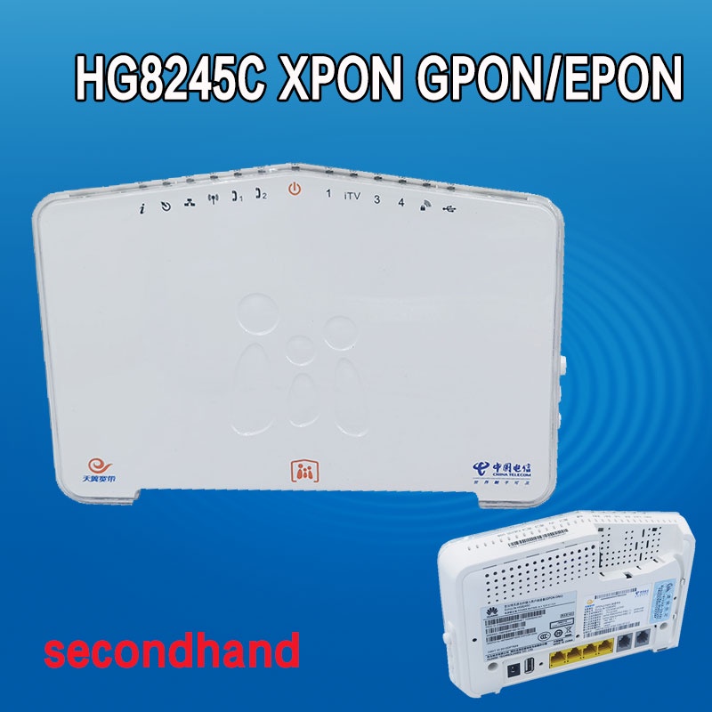 EPON ONU GPON HG8245C XPON ONT termianl with 4FE+voice English software compatible HG8546M ...