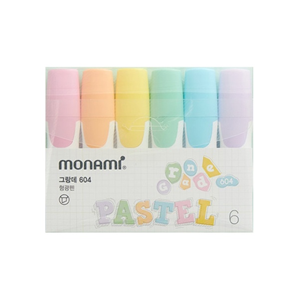 Monami Grande Highlighter 604 6 Color Set | Shopee Philippines