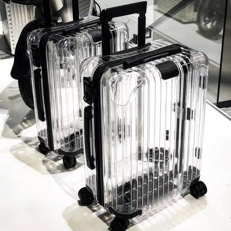 Transparent Trolley Case Ultra Light Pure PC Suitcase 20-Inch Light ...