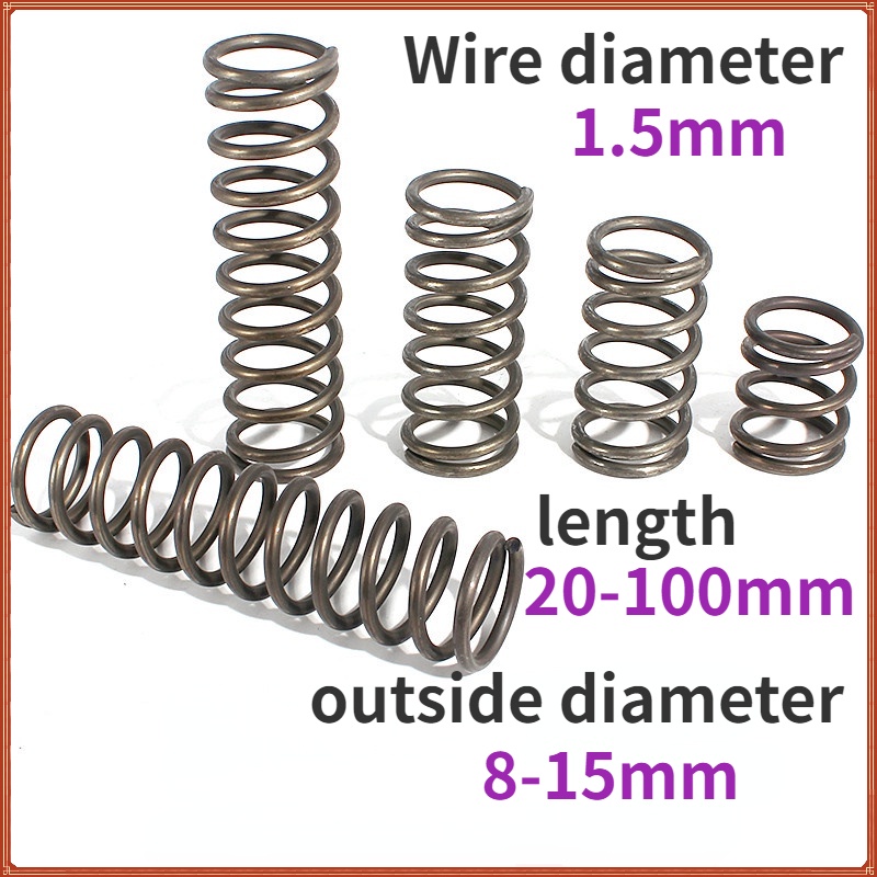 【COD】wire diameter 1.5mm pressure spring outer diameter 8-15mm length ...