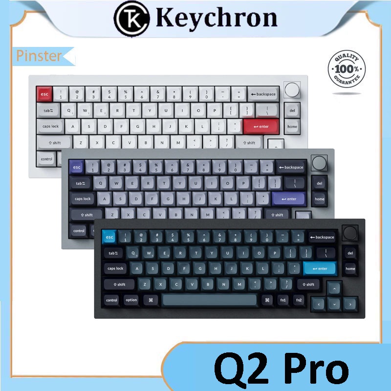 Keychron Q2 Pro Bluetooth Mac Mechanical Keyboard Gasket Dual Mode 60 ...