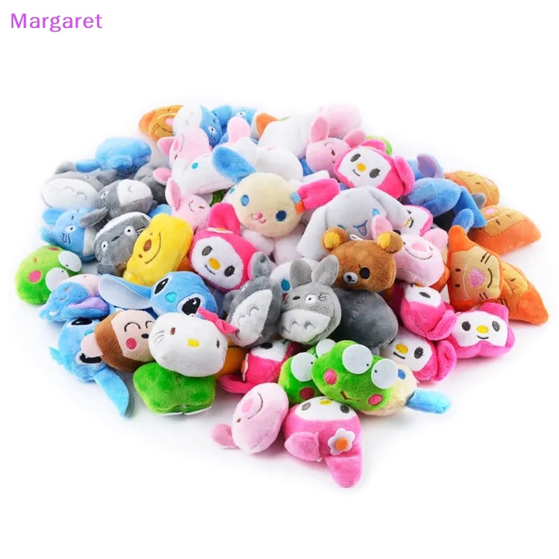 [Margaret] 10Pcs Cute Animal Plush Dolls 5-6cm Kawaii Rabbit Bear Panda ...