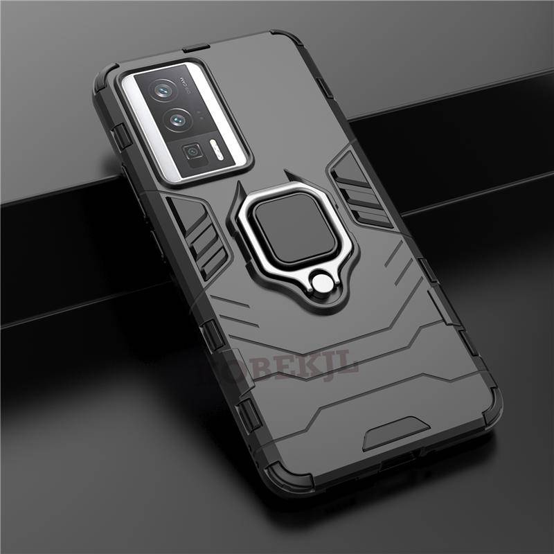Xiaomi PocoF5 Pro Case Kickstand Magnetic Ironman Hard Phone Case ...