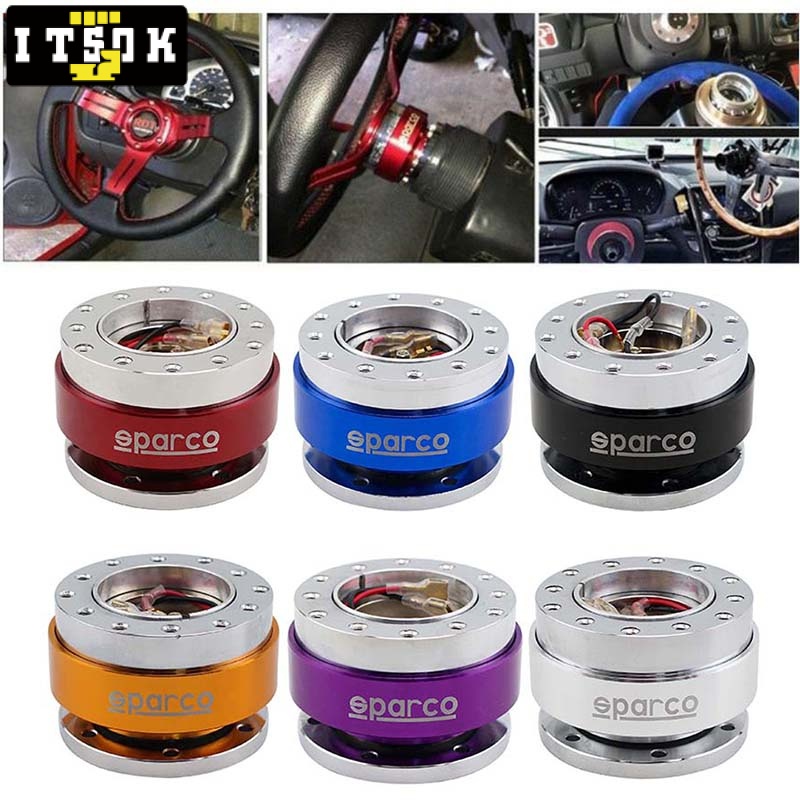 【ITSOK】Universal Quick Release Steering Wheel Carbon Fiber JDM Sport ...