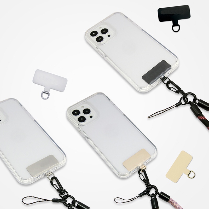 Stainless Steel Metal Mobile Phone Lanyard Back Sticker Clip Patch Anti ...