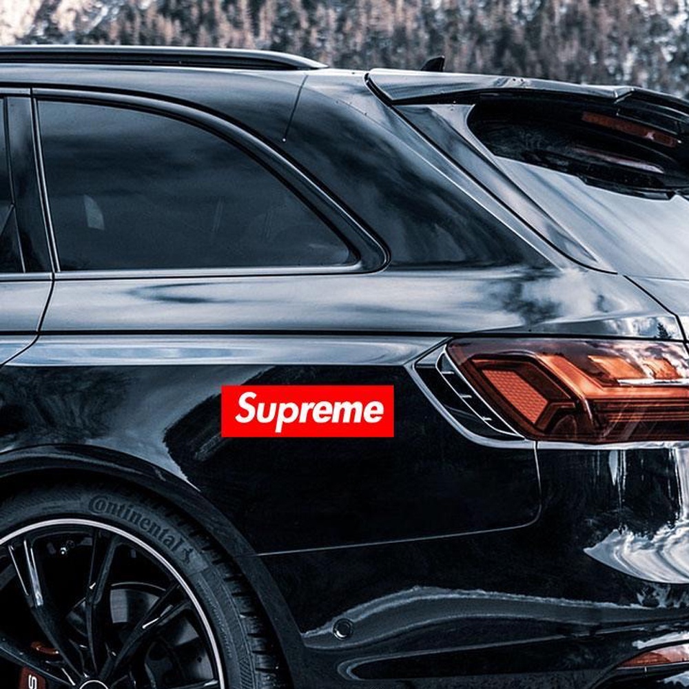 Hipster Supreme Car Stickers Creative Personalized Modified Triangle ...