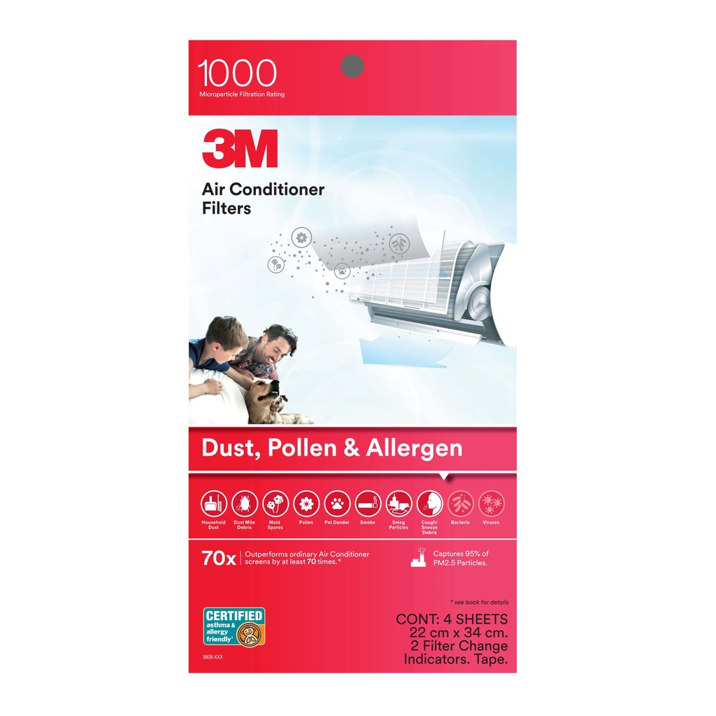 3M AC Filter Dust, Pollen, Allergen | Shopee Philippines