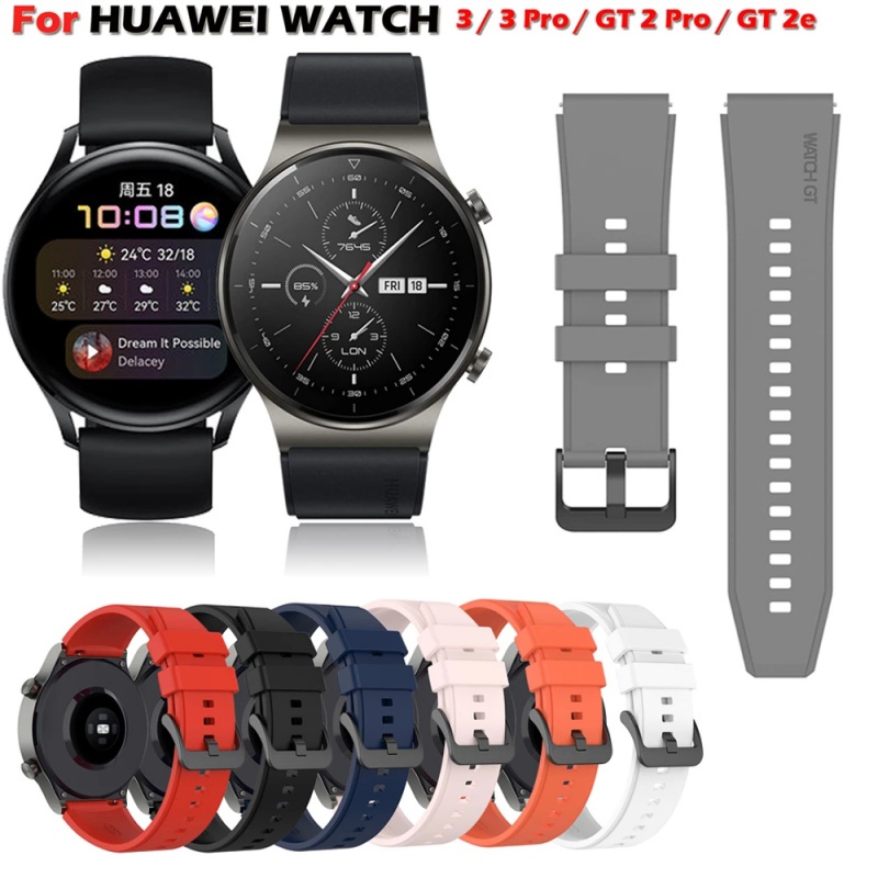 22mm Silicone Band Straps For Huawei Watch GT3 GT 2 Pro Smartwatch ...