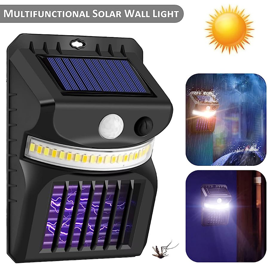 Outdoor Solar Mosquito Insect Killer Lamp Home Garden Insect Repellent ...