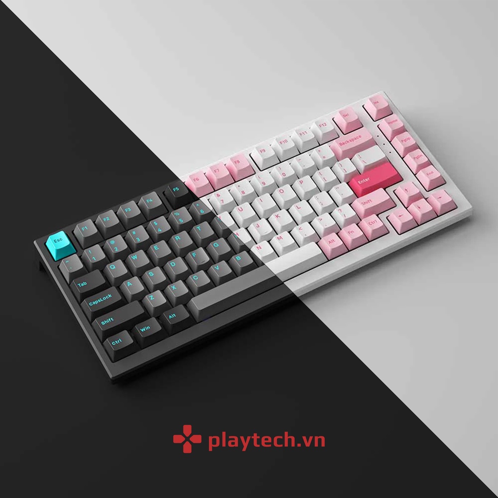 Monsgeek MG75 mechanical keyboard (White LED / AKKO sw v3) | Shopee ...