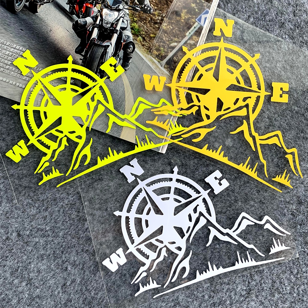 Mountain Compass Car Sticker Reflective Compass Direction Car Body ...