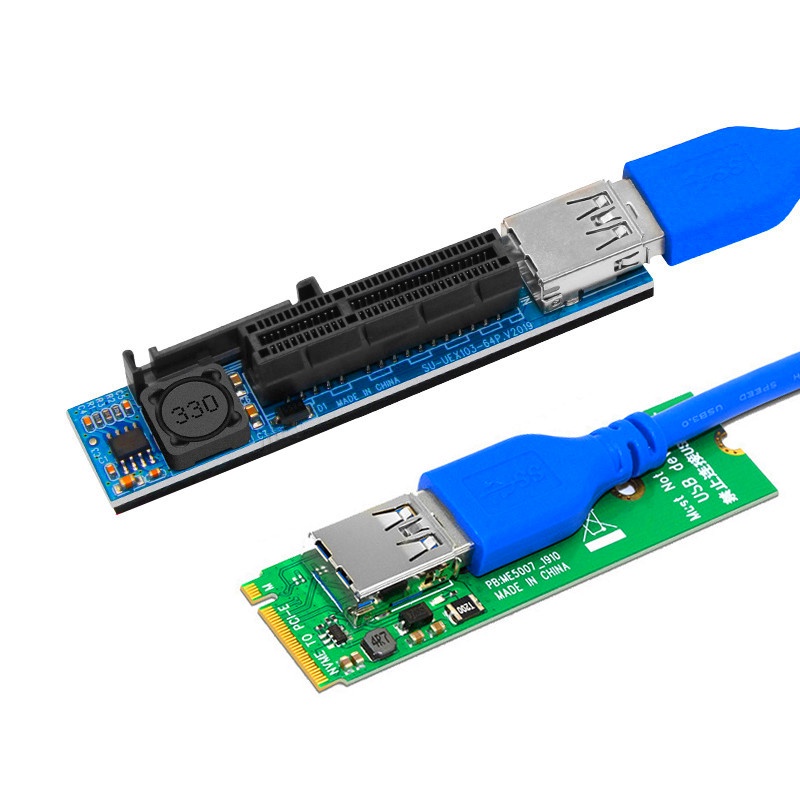 Raiser NVME M.2 to PCI-E X4 Card Extension Port Adapter Riser Card ...