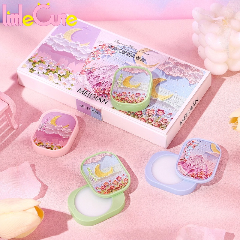 [MEIDIAN] 3 Pcs/Set Fragrant Flower Season Solid Balm / Women's ...