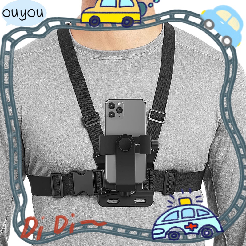 Mobile Phone Chest Strap Mount GoPro Chest Harness Holder for VLOG/POV ...