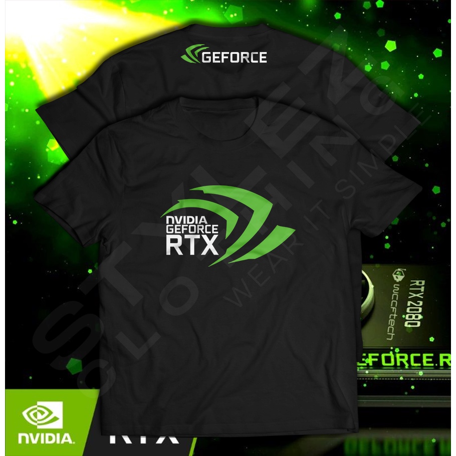 NVIDIA RTX GEFORCE LOGO PCMR T-SHIRT | Shopee Philippines