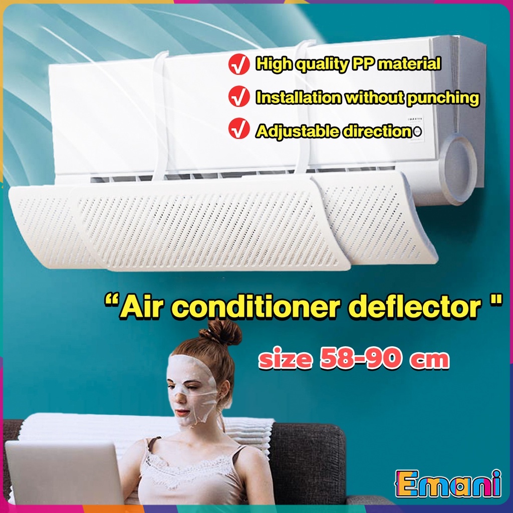 Em Adjustable Air Conditioner Cover Air Conditioning Baffle Deflector ...