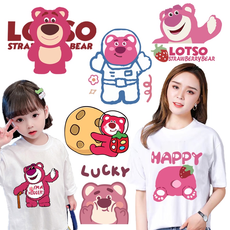 Lotso Ironing Patches Toy Story 3 T-shirt DIY Decoration Applique ...