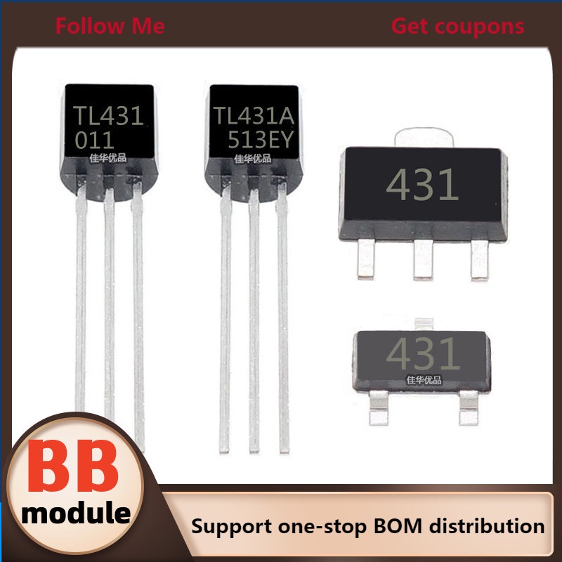 20pcs TL431A TL431 CJ431 In-Line Patch Voltage Regulator Triode TO-92 SOT-23 SOT-89 | Shopee ...
