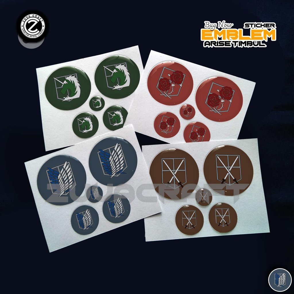 Motorcycle STICKER 1 SET MOTORCYCLE STICKER serial EDITION ATTACK ON ...