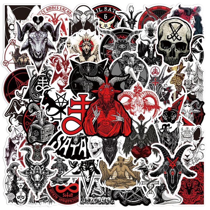10/50Pcs Cool Demon Satanism Stickers Gothic Falling Angel Vinyl Decals ...