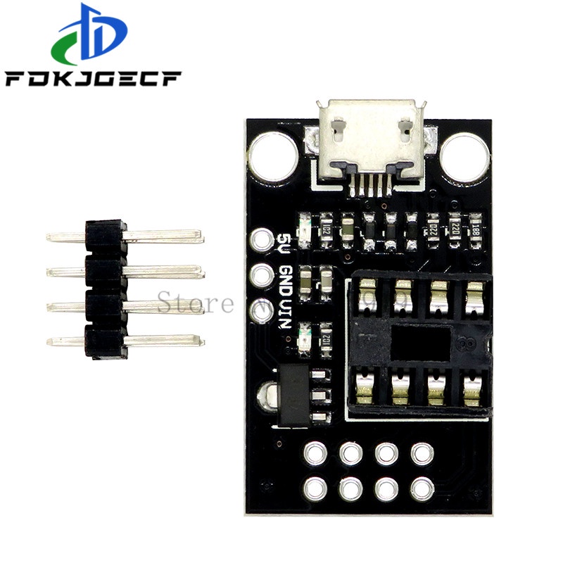 Pluggable Attiny Development Board For Attiny13aattiny25attiny45attiny85 Programming Editor 1347
