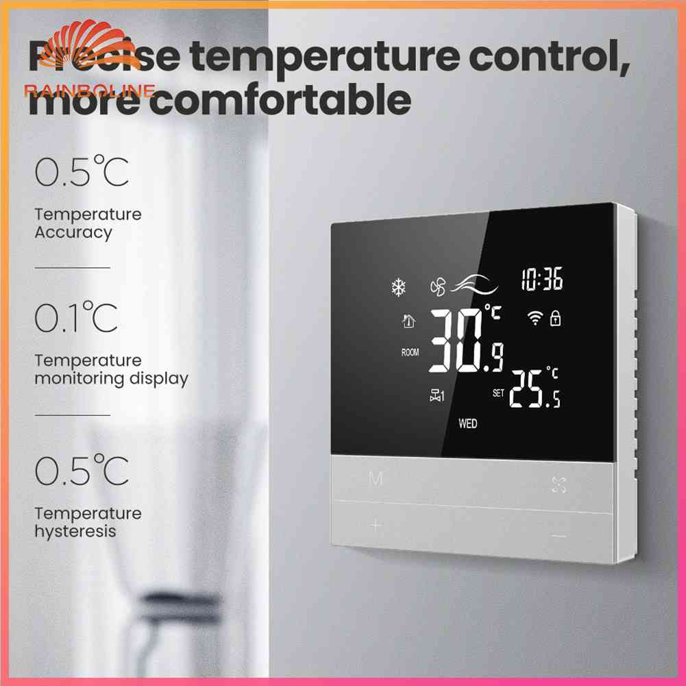 Rain Wifi Central Air Conditioner Thermostat Lcd Touch Screen Smart ...