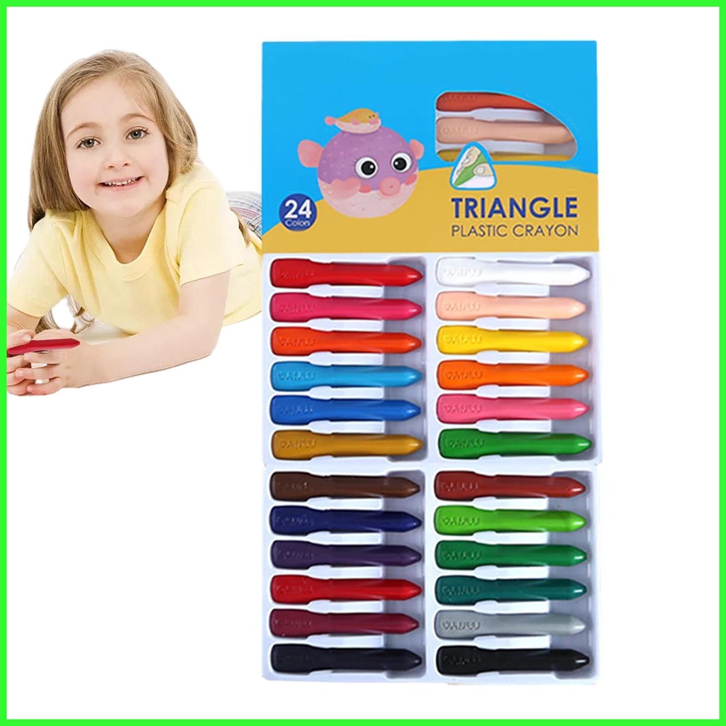 Paper Painting Crayon Set Kids Coloring Drawing Art Crayon Set School ...