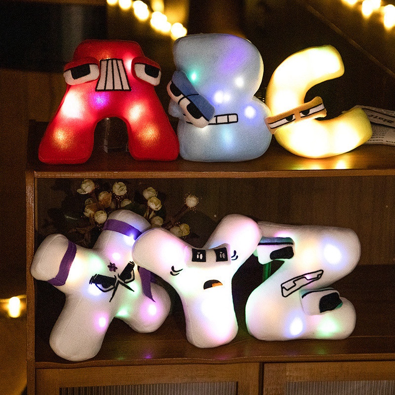 26 pcs Glowing Alphabet Lore English ABC Letter Plush Dolls Stuffed ...