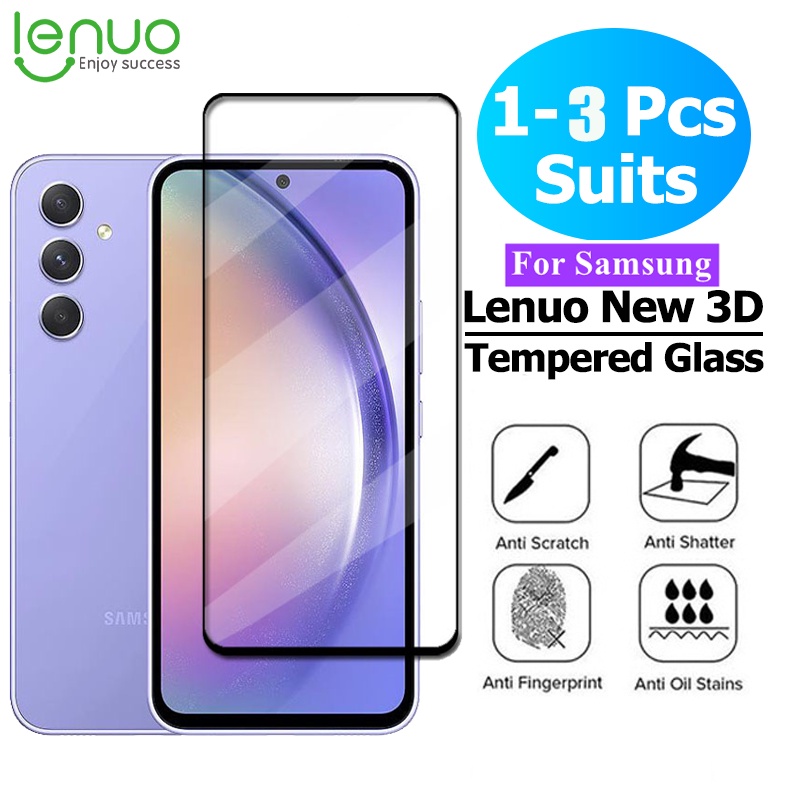 LENUO Explosion Proof Complete Cover Full Tempered Glass For Samsung Galaxy A54 A34 A24 A04S A04 ...