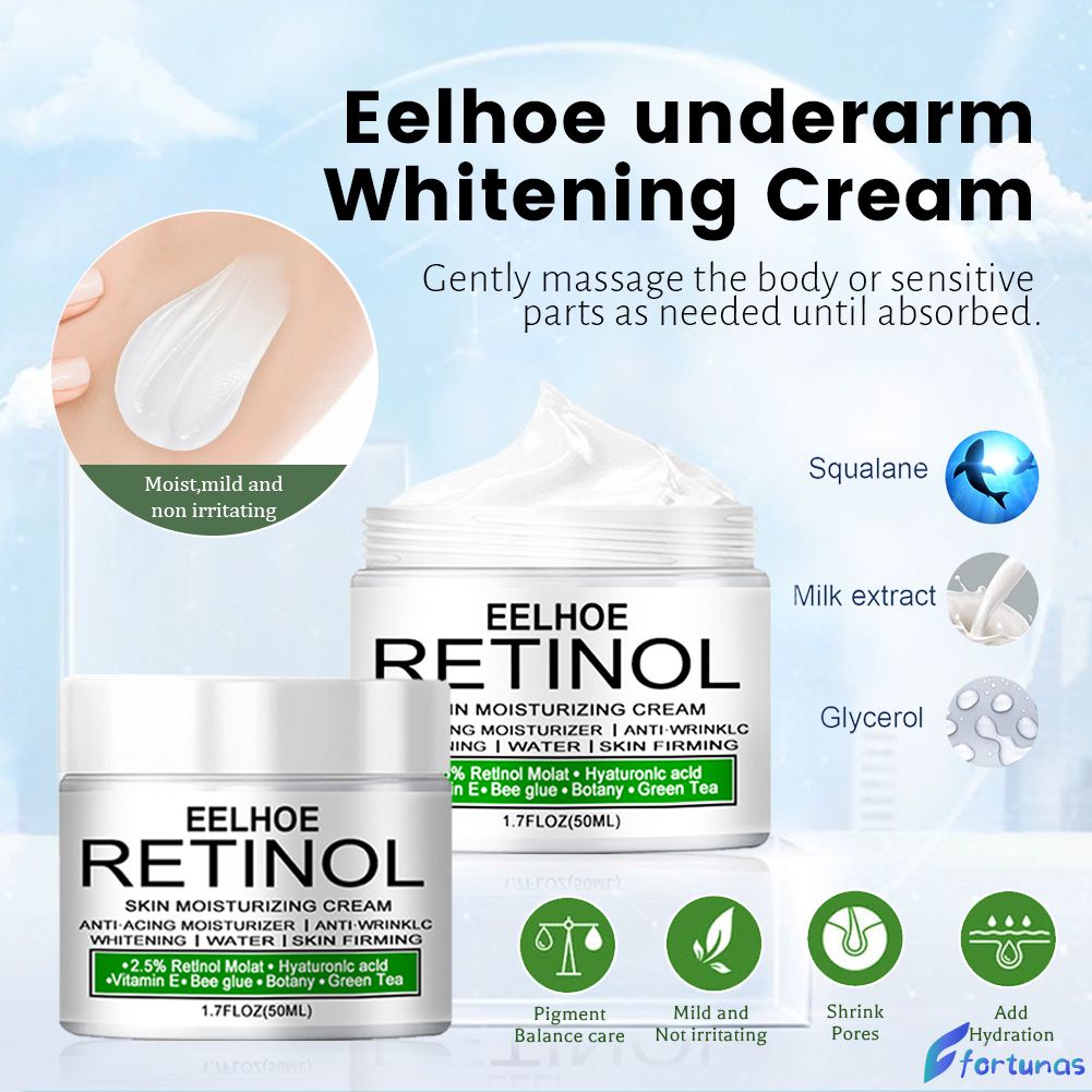 Eelhoe Retinol Whitening Cream Bleaching Facial Body Whitening Cream