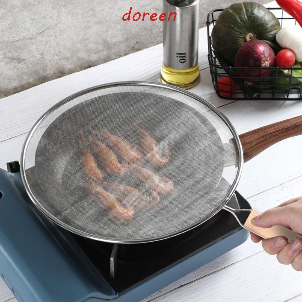 DOREEN Oil Cover Circular Stainless Steel Kitchen Tool Flour Screen ...