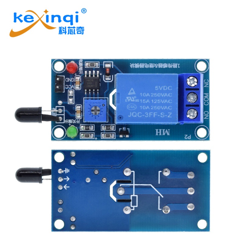 IR Infrared 1 Channel 5V 12V Flame Detection Sensor Module Fire Alarm ...