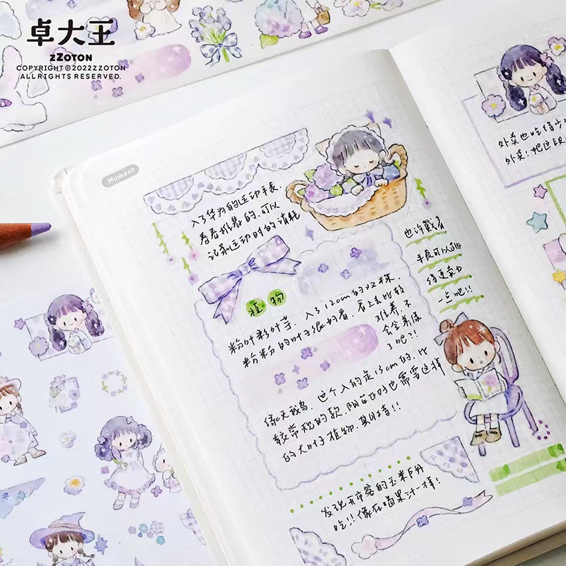 100cm ZZOTON Complete collection of 11 color tone hand ledger tape ...